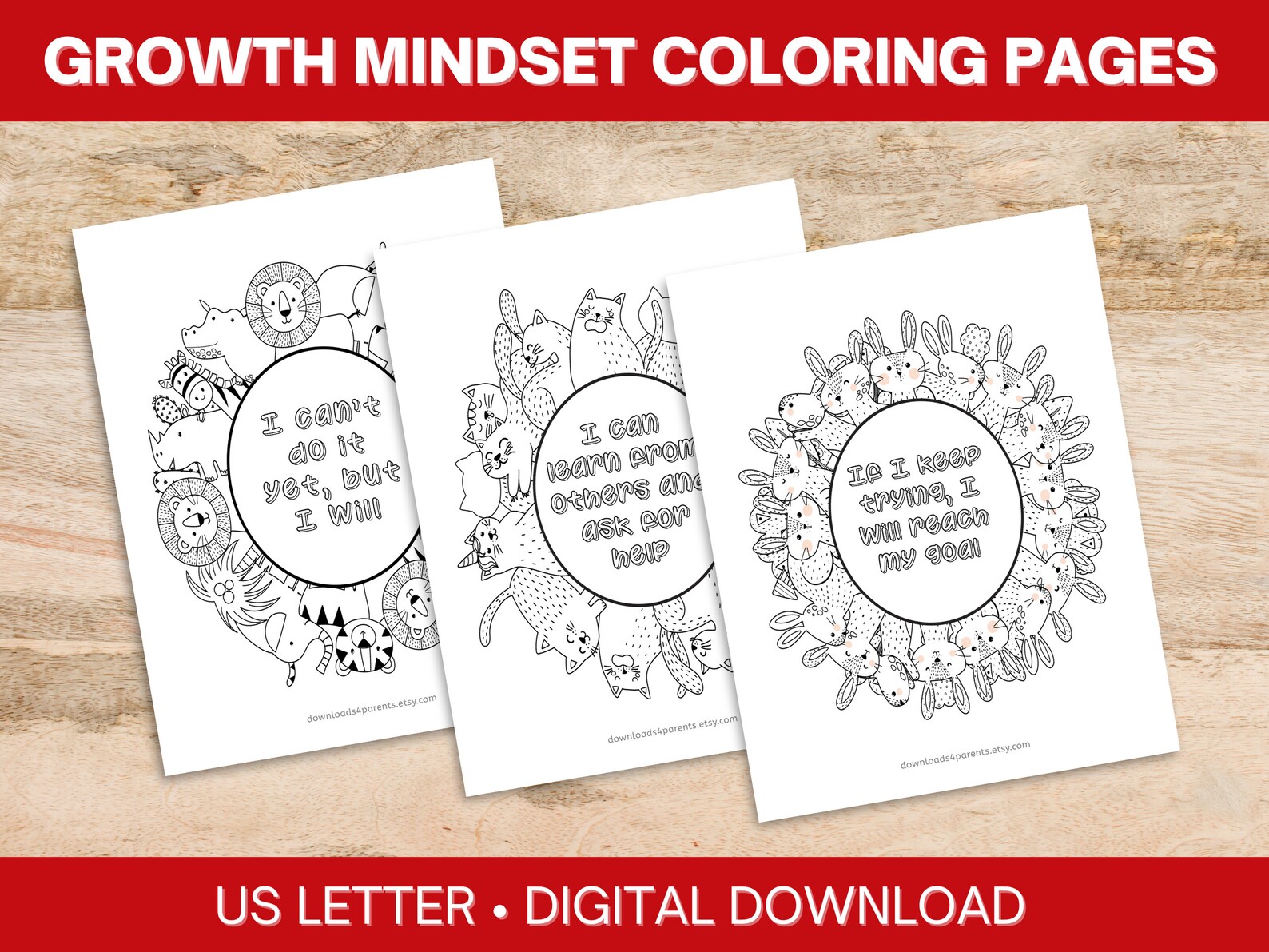 Growth Mindset Coloring Pages, Kids Coloring Pages, Positive ...