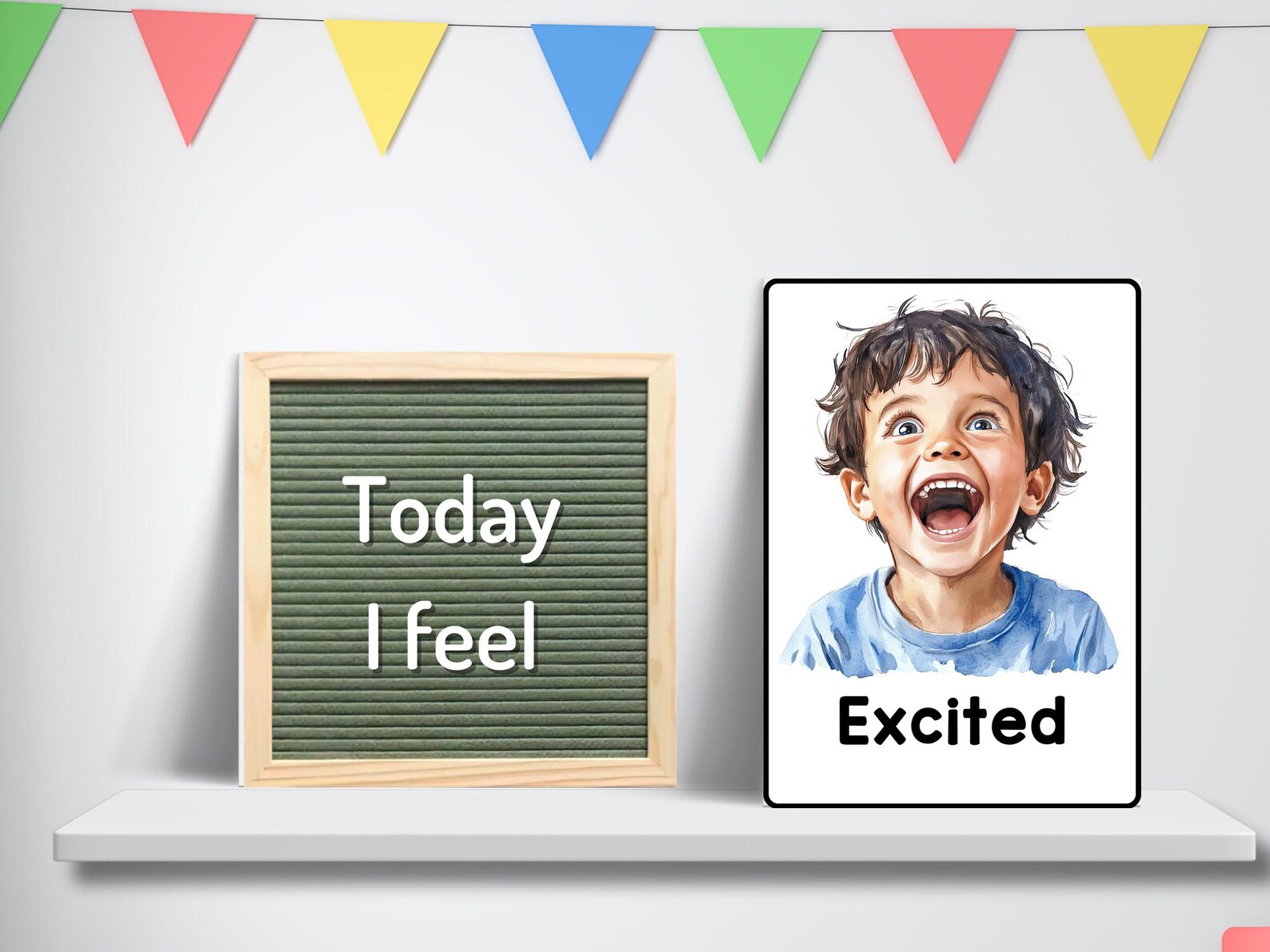 Preschool Emotions Flashcard, Emotions Face Flashcards, Preschool ...