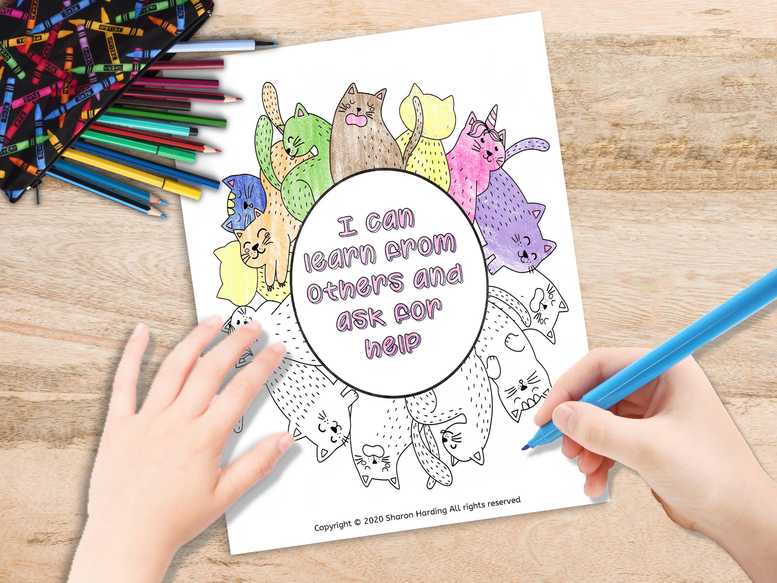 Growth Mindset Coloring Pages, Kids Coloring Pages, Positive ...
