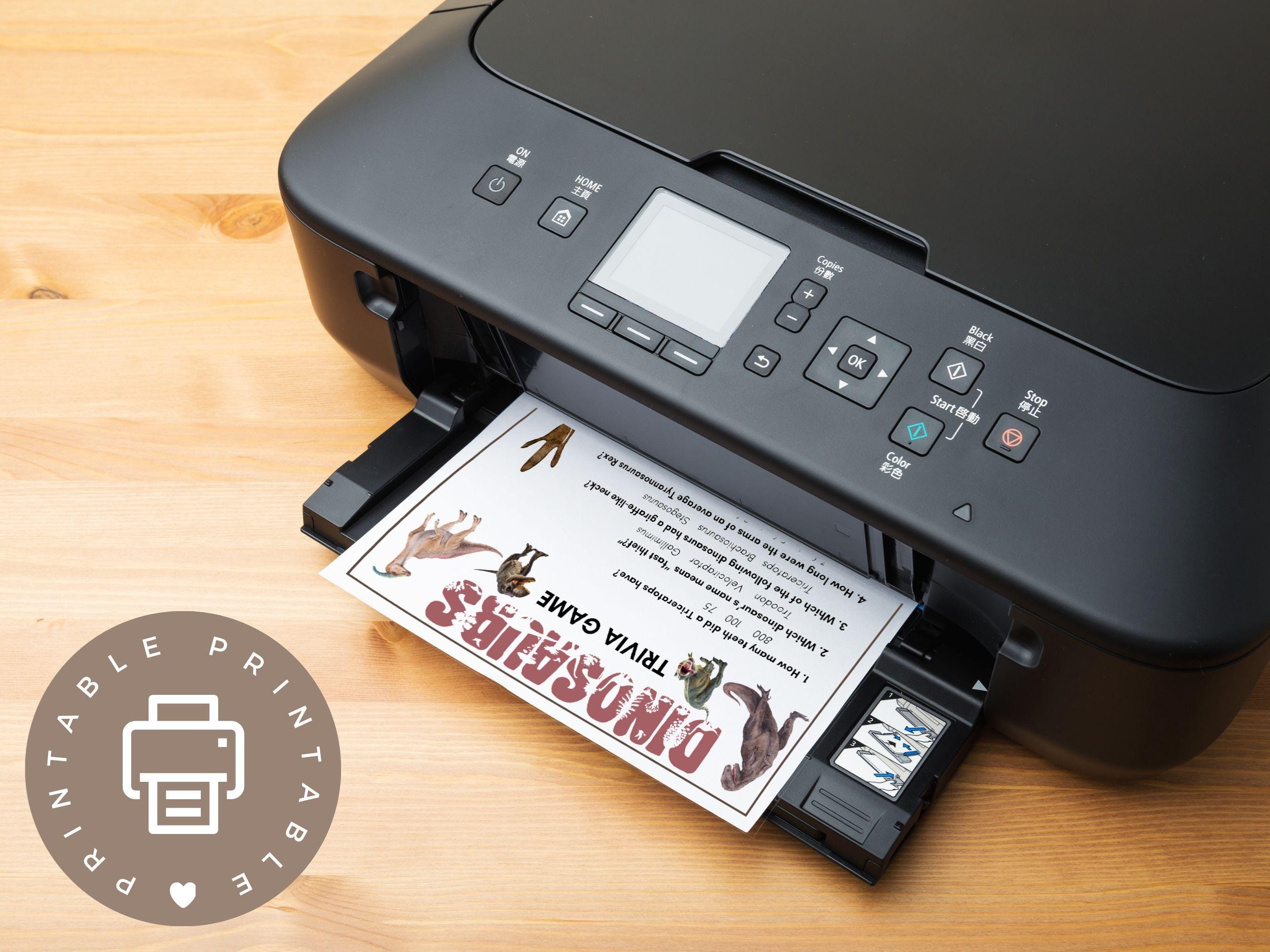 Dinosaur Trivia Game, Printable Dinosaur Game for Kids & Adults ...