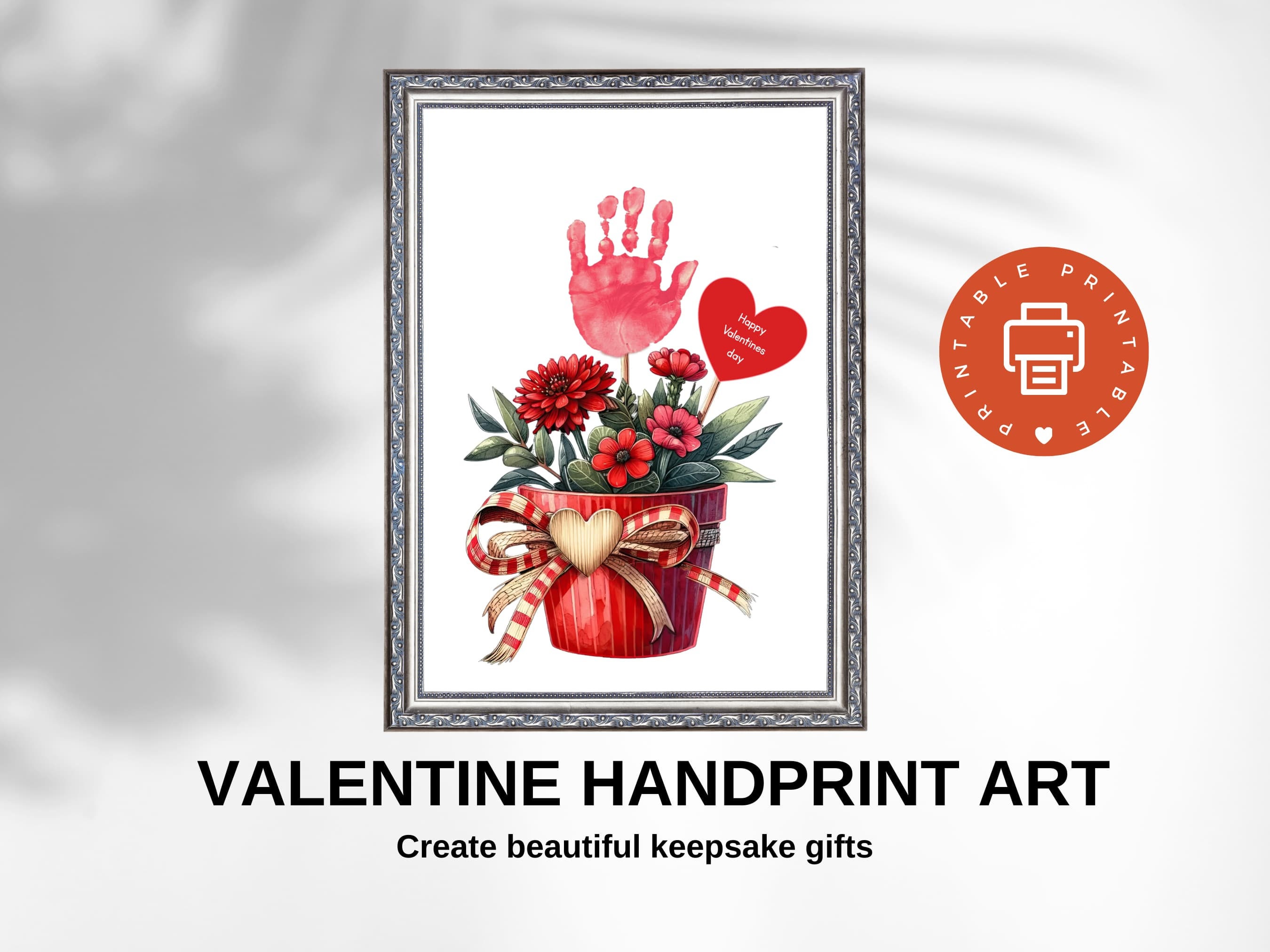 Valentine Handprint Art Craft for Kids, Keepsake Art, Toddler Preschool ...
