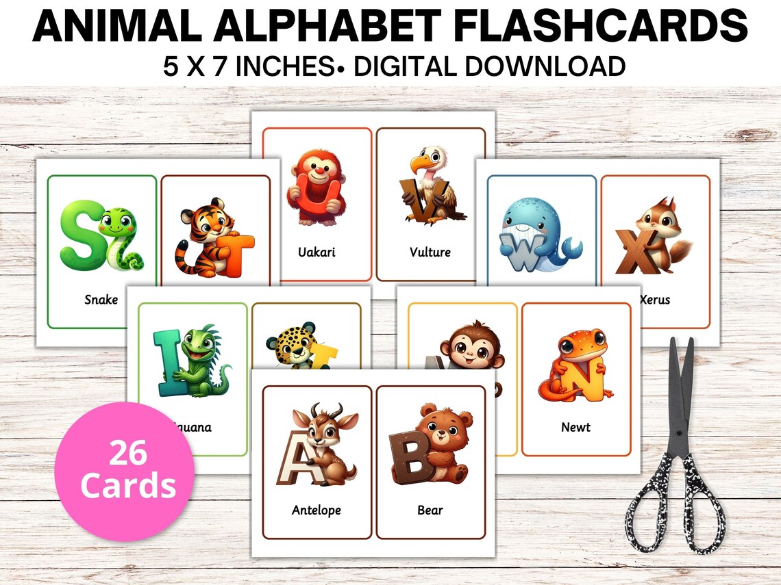 Flashcards for Kids, Alphabet Flashcards, Alphabet Printable Flashcards ...