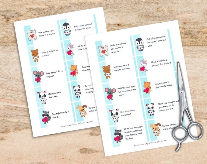 Spring Kindness Card Templates | Elementary Printable Kindness Activity ...