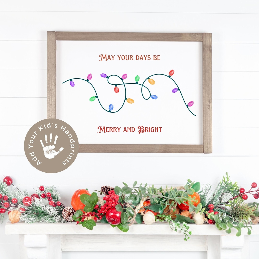 Christmas Fingerprint Art, Fingerprint Craft, Christmas Kids Craft ...