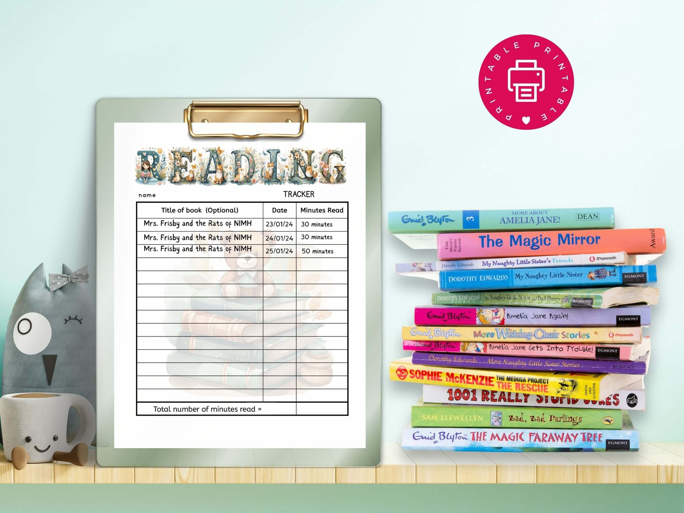 Reading Tracker for Kids Reading Tracker, Reading Log, Summer Reading ...