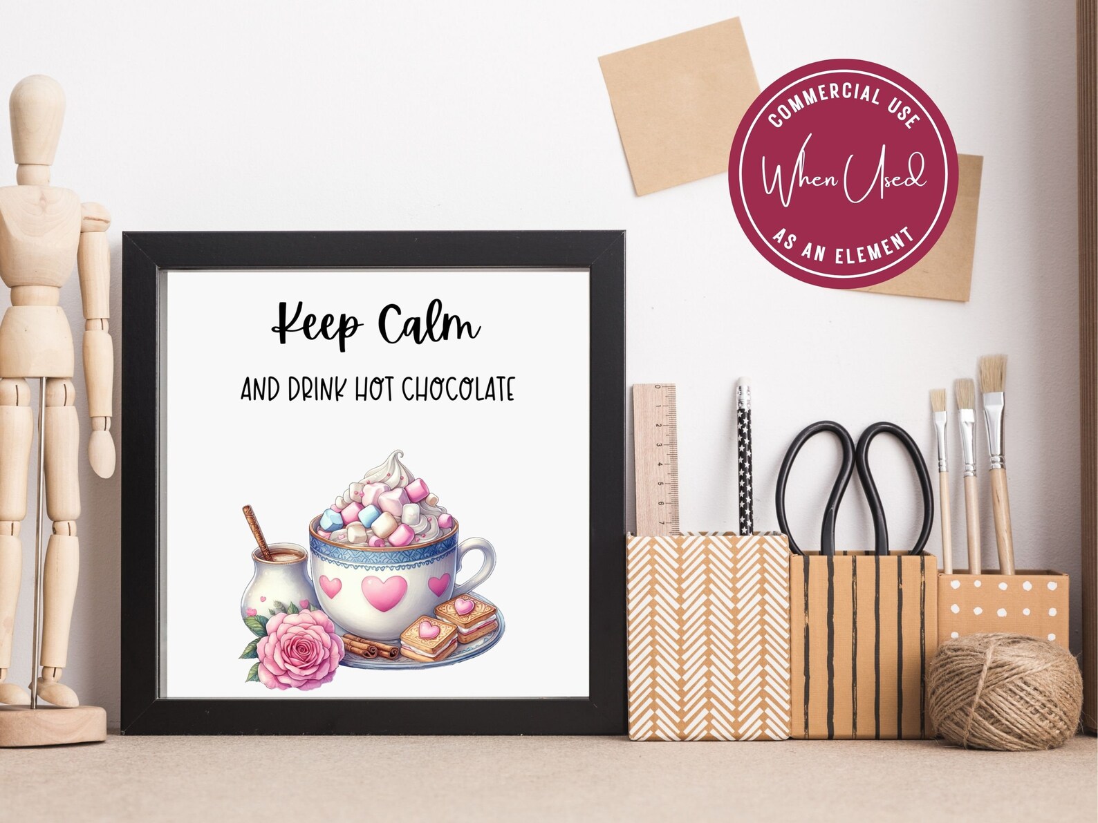 Hot Chocolate Clipart, Watercolor Hot Chocolate Clipart, Love Hot ...