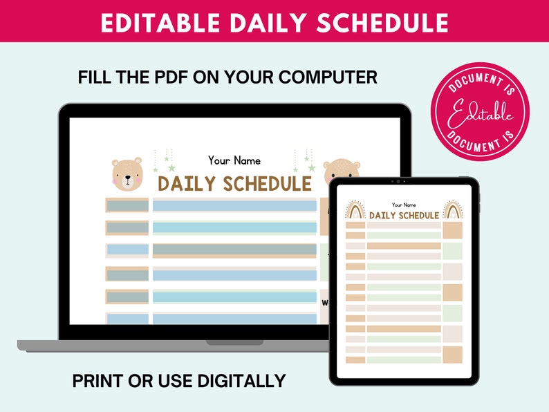 Daily Schedule, Daily Routine, Kids Daily Schedule, Kids Schedule ...