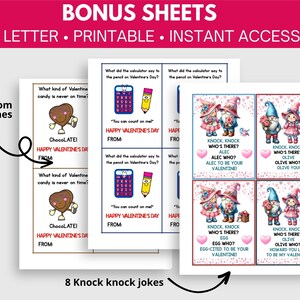 Valentine Lunchbox Jokes, Valentine’s Day Lunchbox Notes, Printable ...