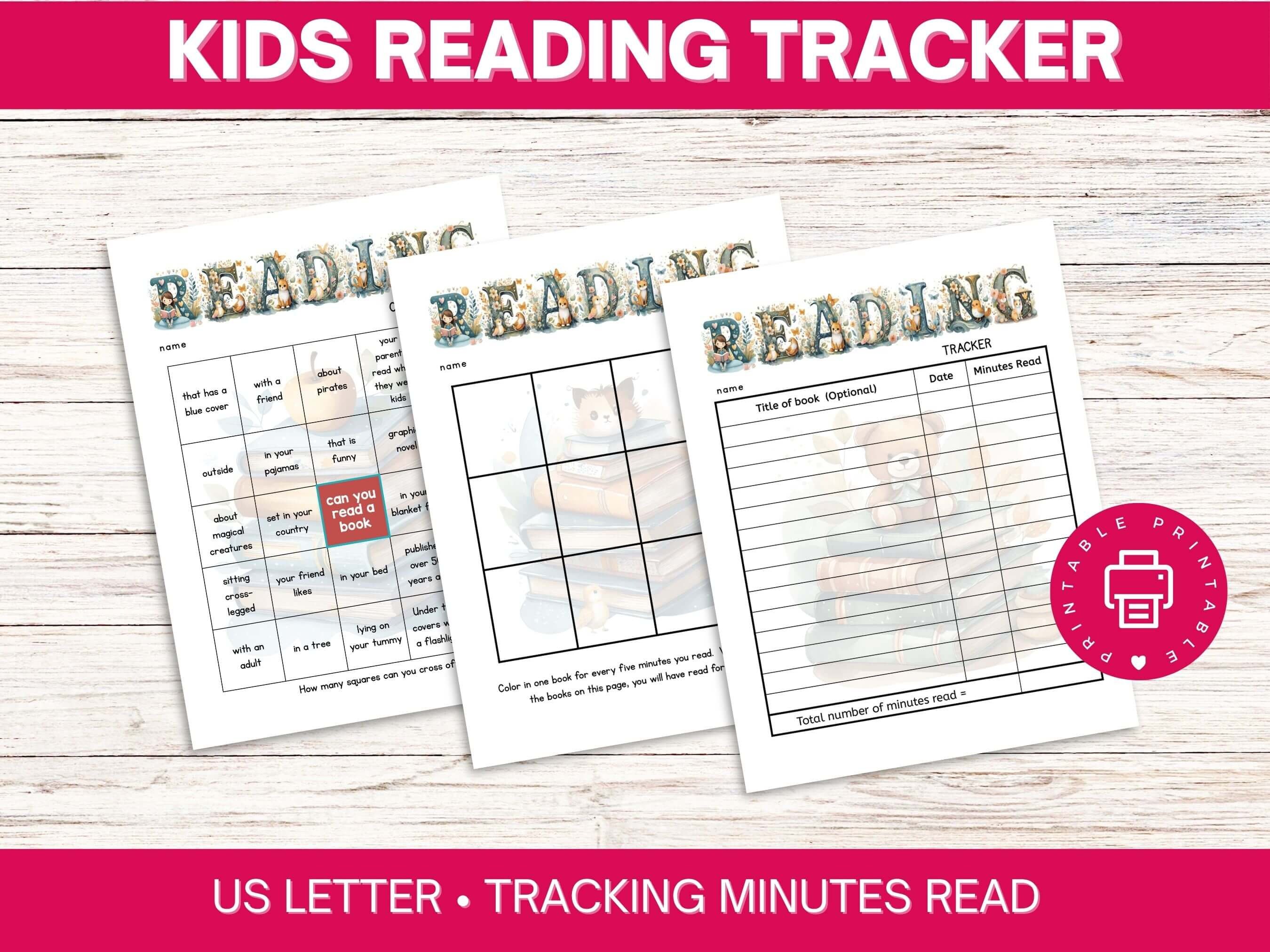 Reading Tracker for Kids Reading Tracker, Reading Log, Summer Reading ...