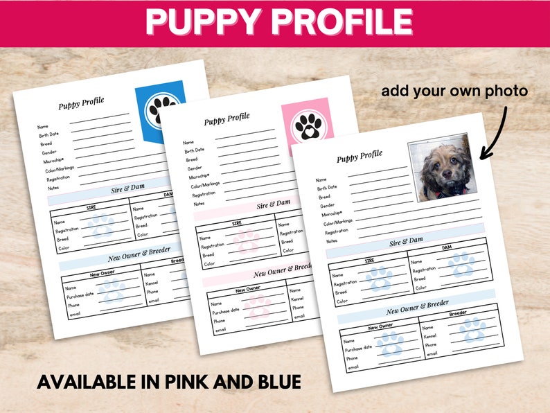 Puppy Breeder Forms, Puppy Breeder Pack, Breeder Bundle, Puppy Health ...