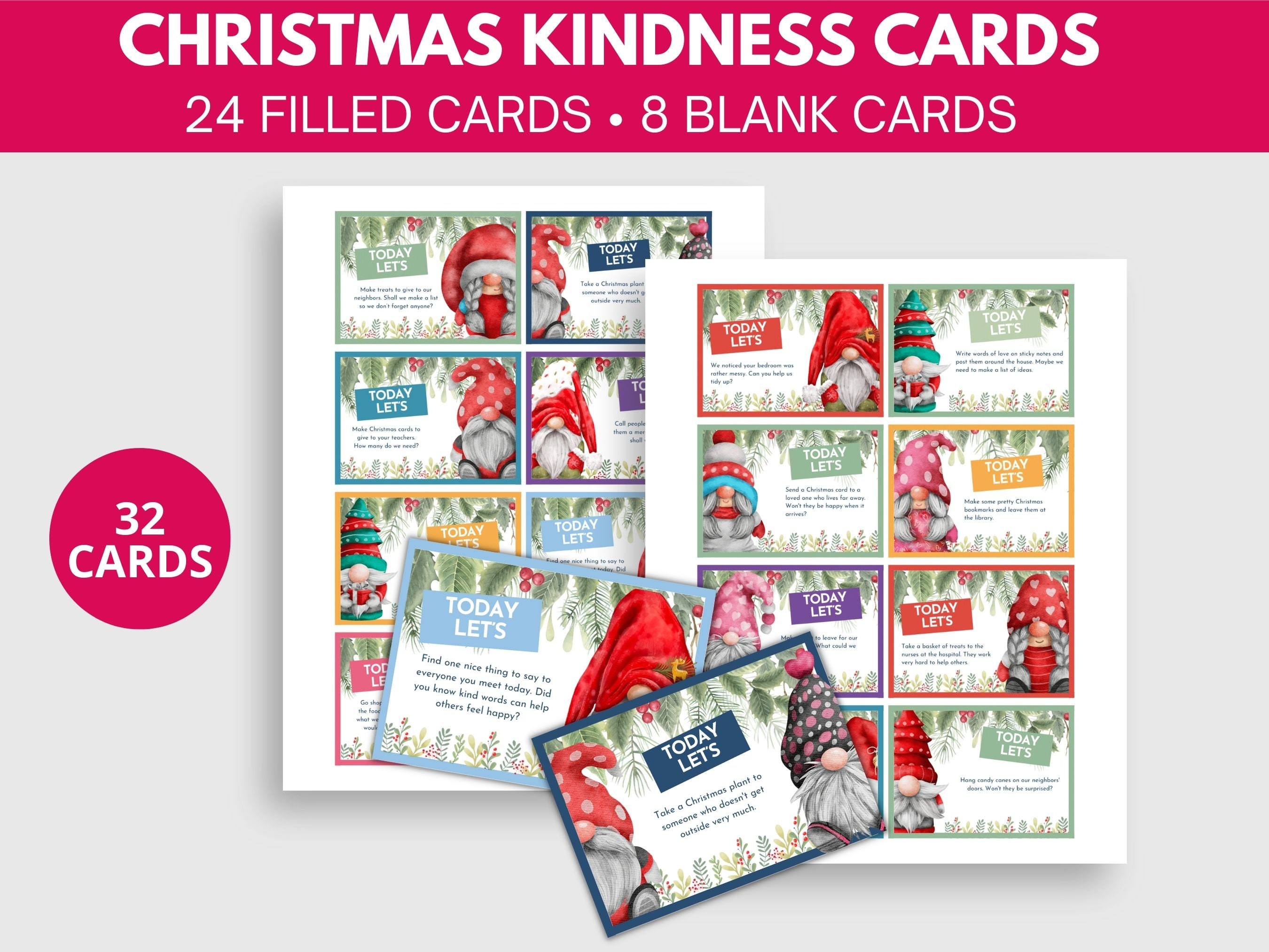 Christmas Kindness Cards, Christmas Countdown, Advent Ideas, Elf Notes ...