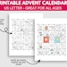 Printable Advent Calendar Countdown Printable Printable - Etsy