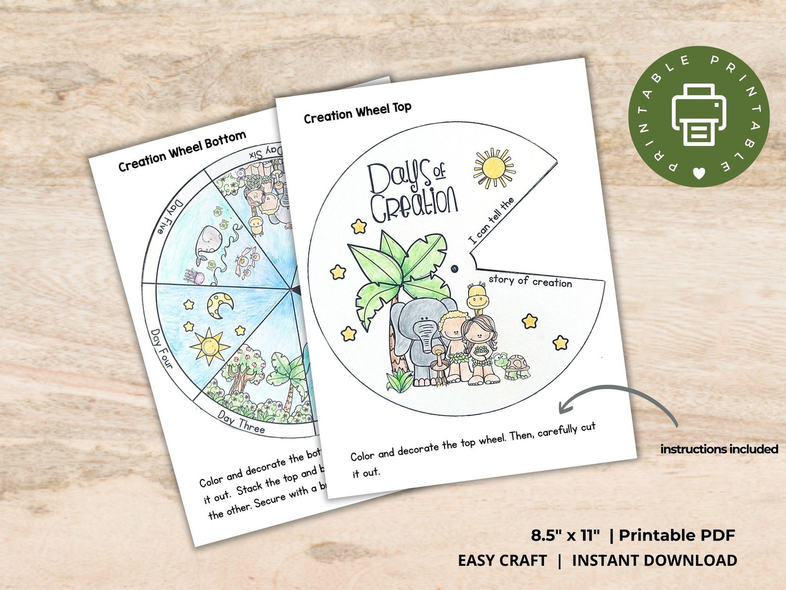 7 Days of Creation Craft, VBS Craft, Days of Creation Craft, Creation ...