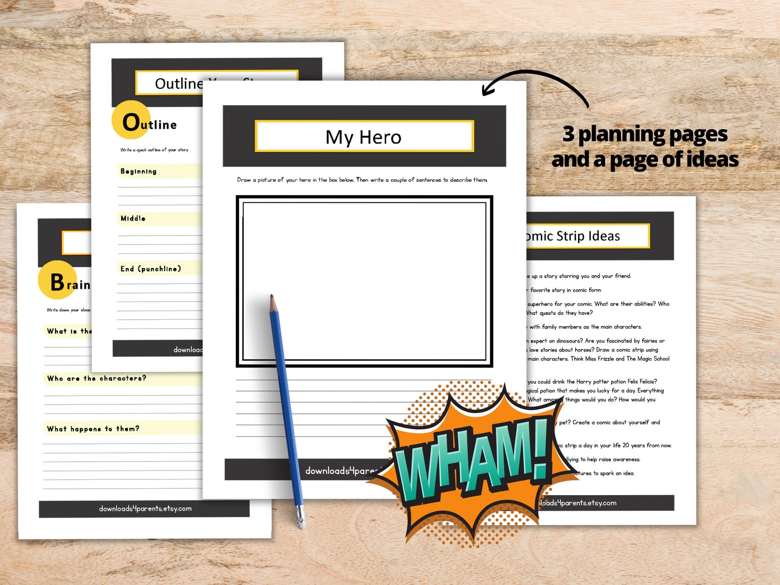 Comic Book Template, Comic Book Kit, Blank Comic Book Template, Comic ...