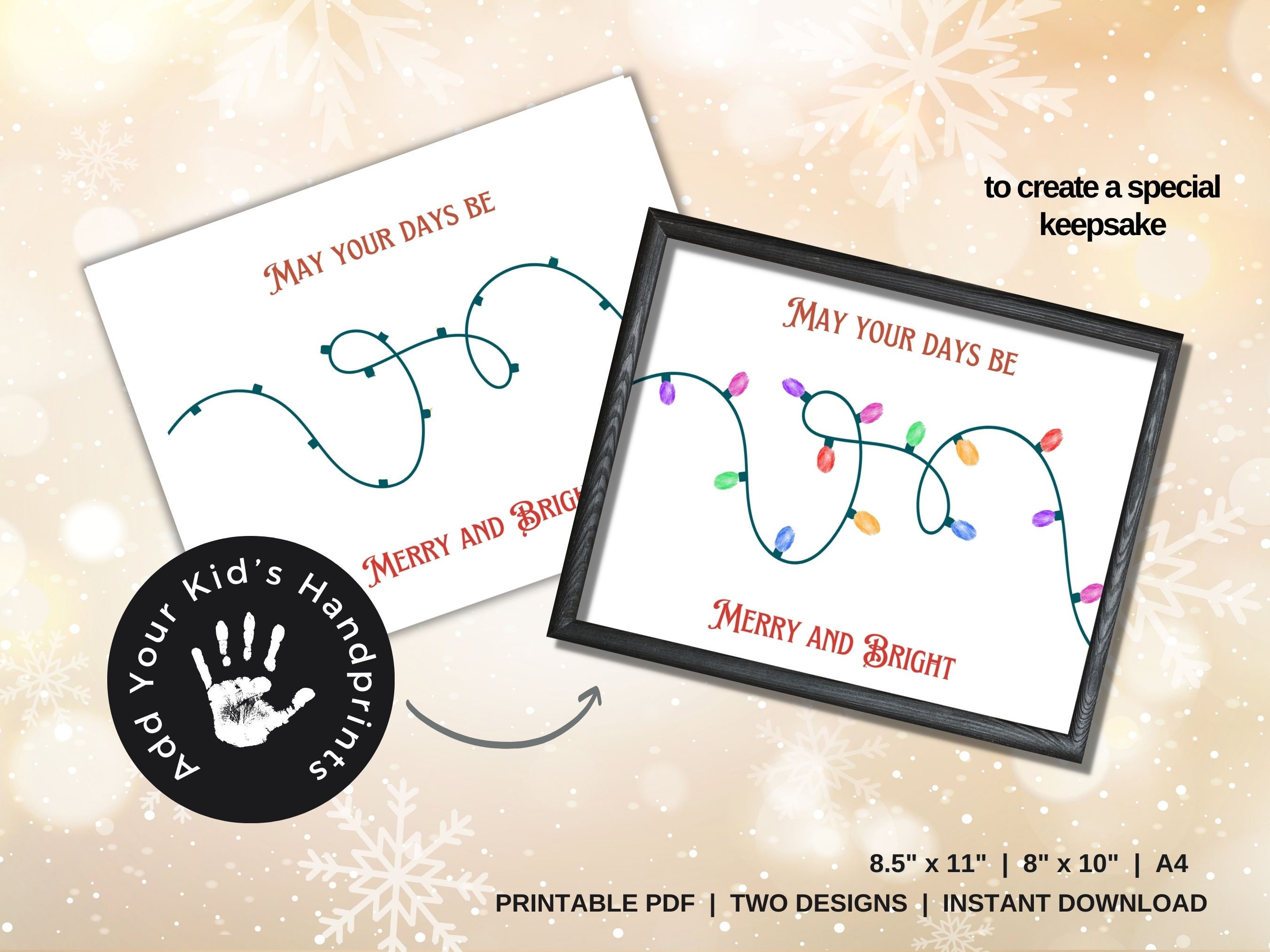 Christmas Fingerprint Art, Fingerprint Craft, Christmas Kids Craft ...