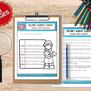 Secret Agent Spy Activity, Ciphers and Codes, Secret Codes for Kids ...