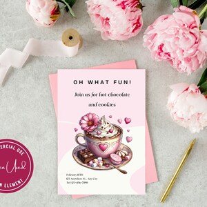 Hot Chocolate Clipart, Watercolor Hot Chocolate Clipart, Love Hot ...