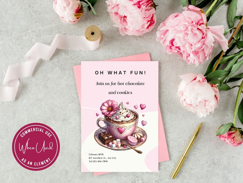 Hot Chocolate Clipart, Watercolor Hot Chocolate Clipart, Love Hot ...