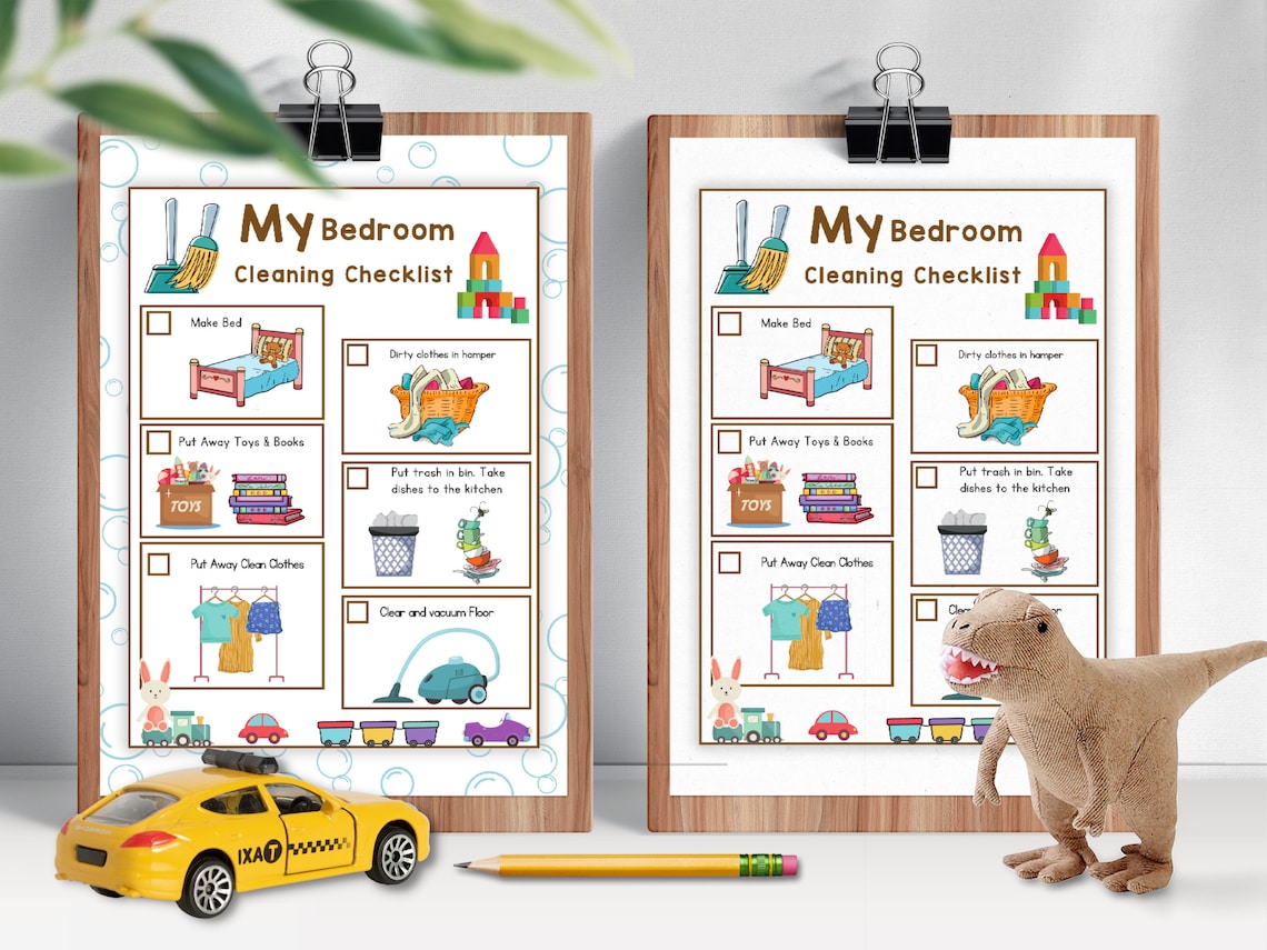 Printable Bedroom Cleaning Checklist for Kids Clean Room Checklist ...