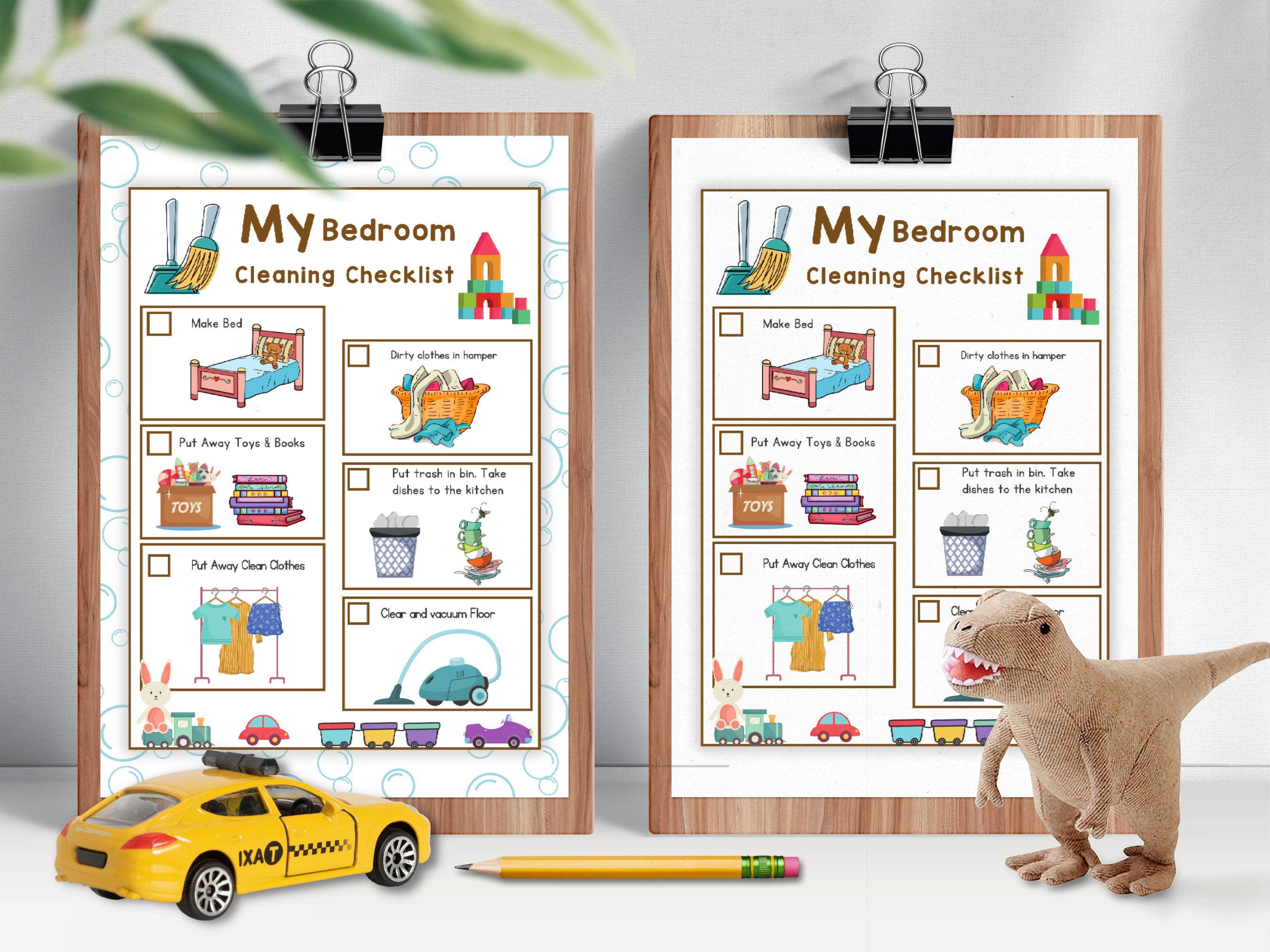 Printable Bedroom Cleaning Checklist for Kids Clean Room Checklist ...