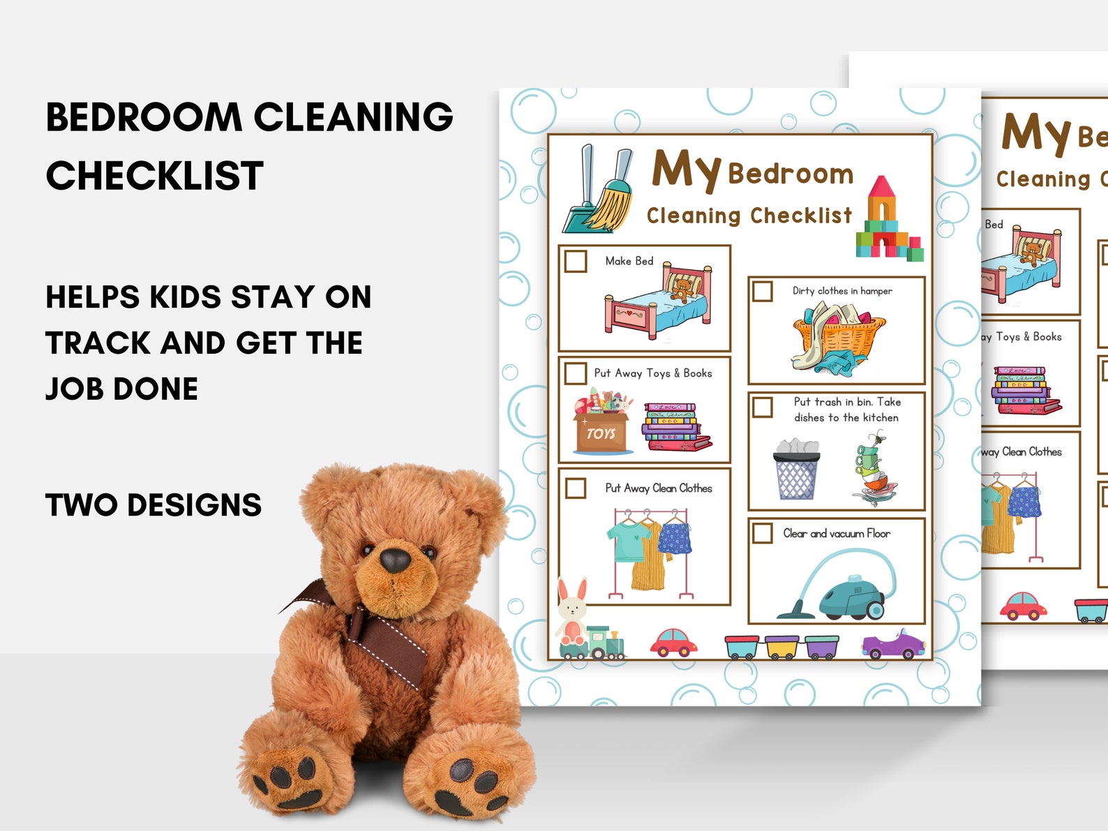 Printable Bedroom Cleaning Checklist for Kids Clean Room Checklist ...