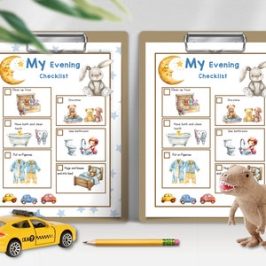 Bedtime Routine, Visual Schedule, Kids Routine Chart, Toddler Schedule ...