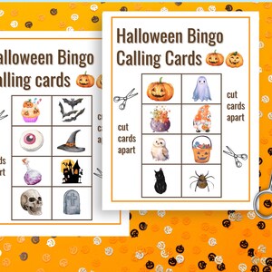 Halloween Bingo, 40 Halloween Bingo Cards, Printable Halloween Kids ...