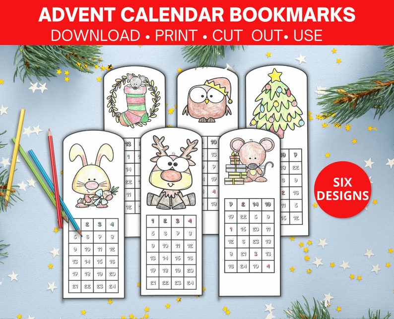 Printable Advent Calendar Countdown Printable, Printable Advent ...