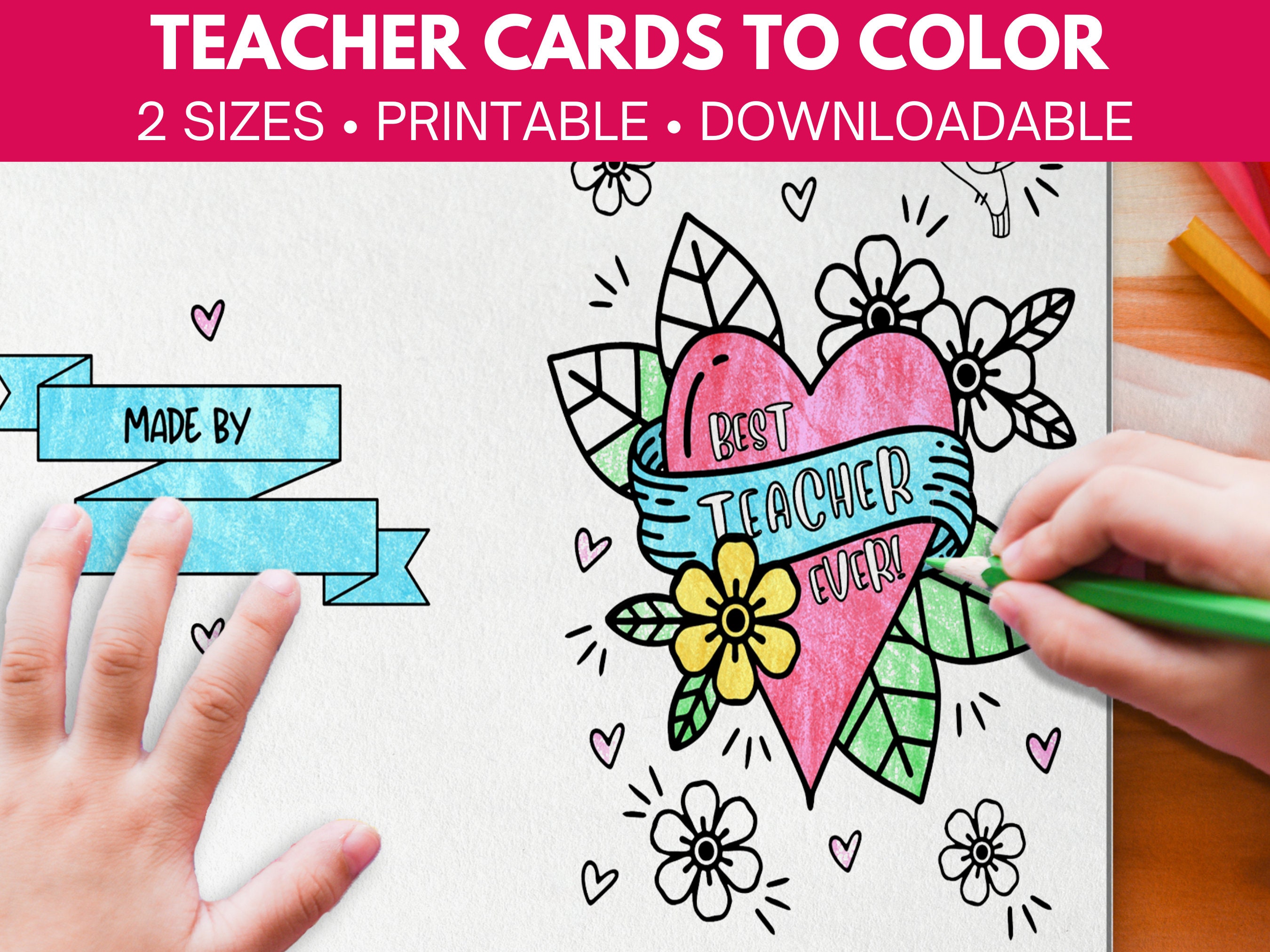 Printable Teacher Appreciation Coloring Card, Amazing Teacher Card ...