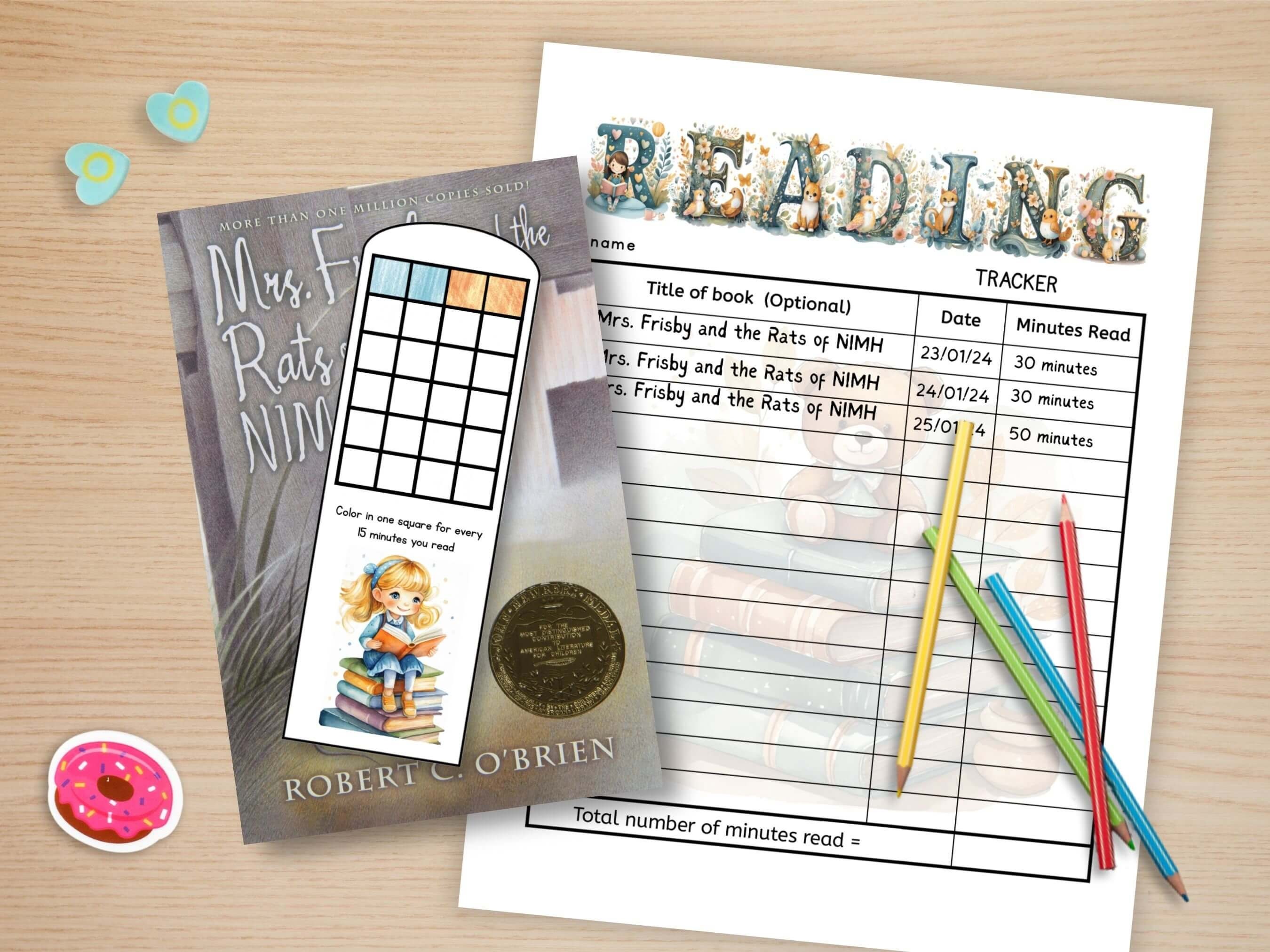 Reading Tracker for Kids Reading Tracker, Reading Log, Summer Reading ...