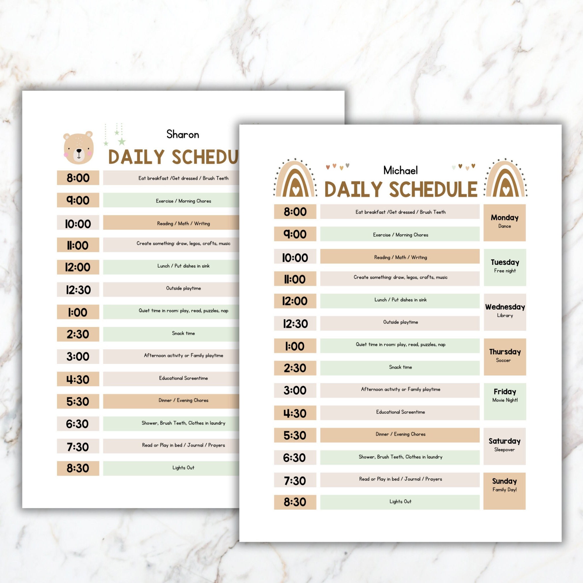 Daily Schedule, Daily Routine, Kids Daily Schedule, Kids Schedule ...