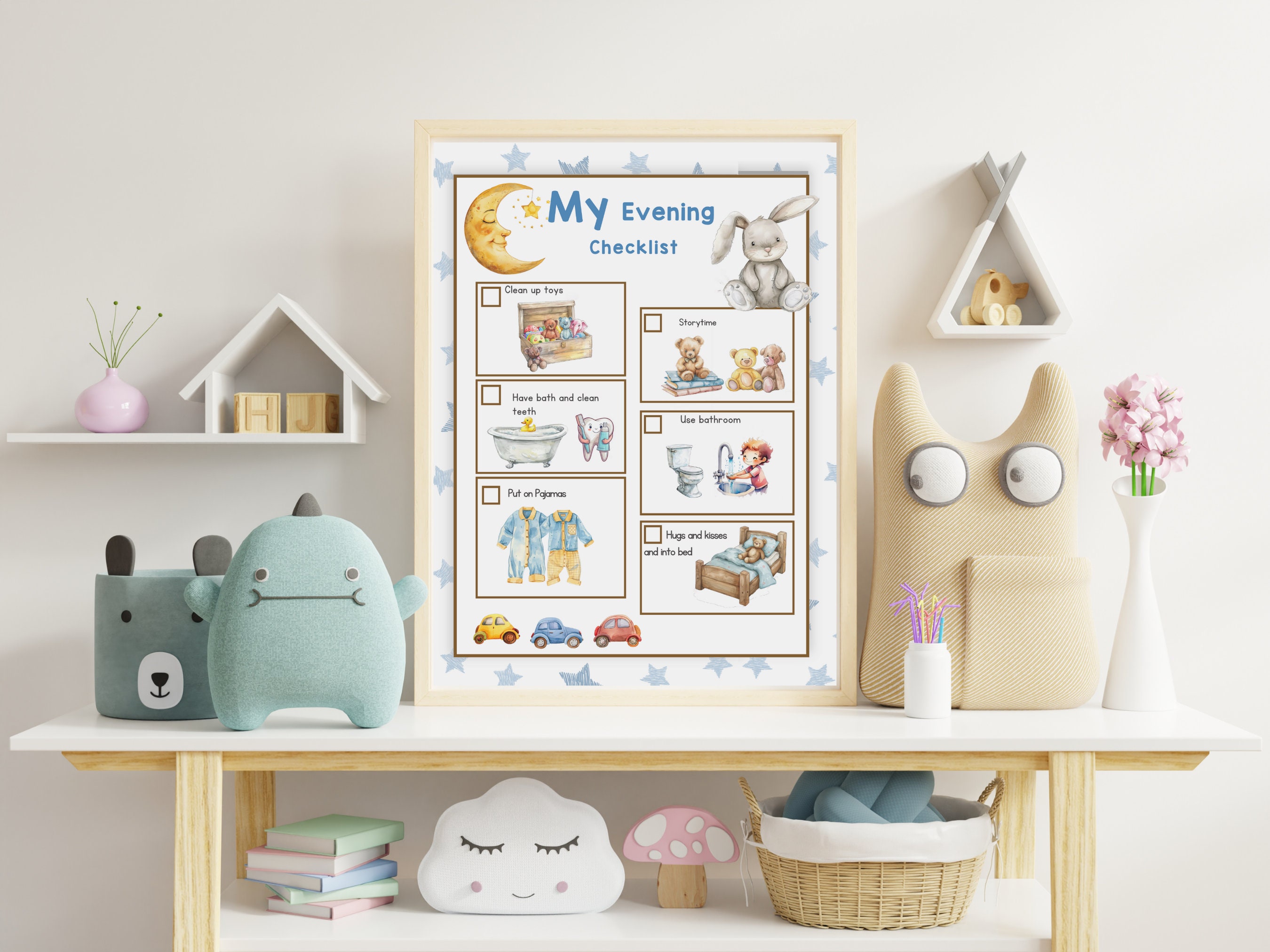 Bedtime Routine, Visual Schedule, Kids Routine Chart, Toddler Schedule ...