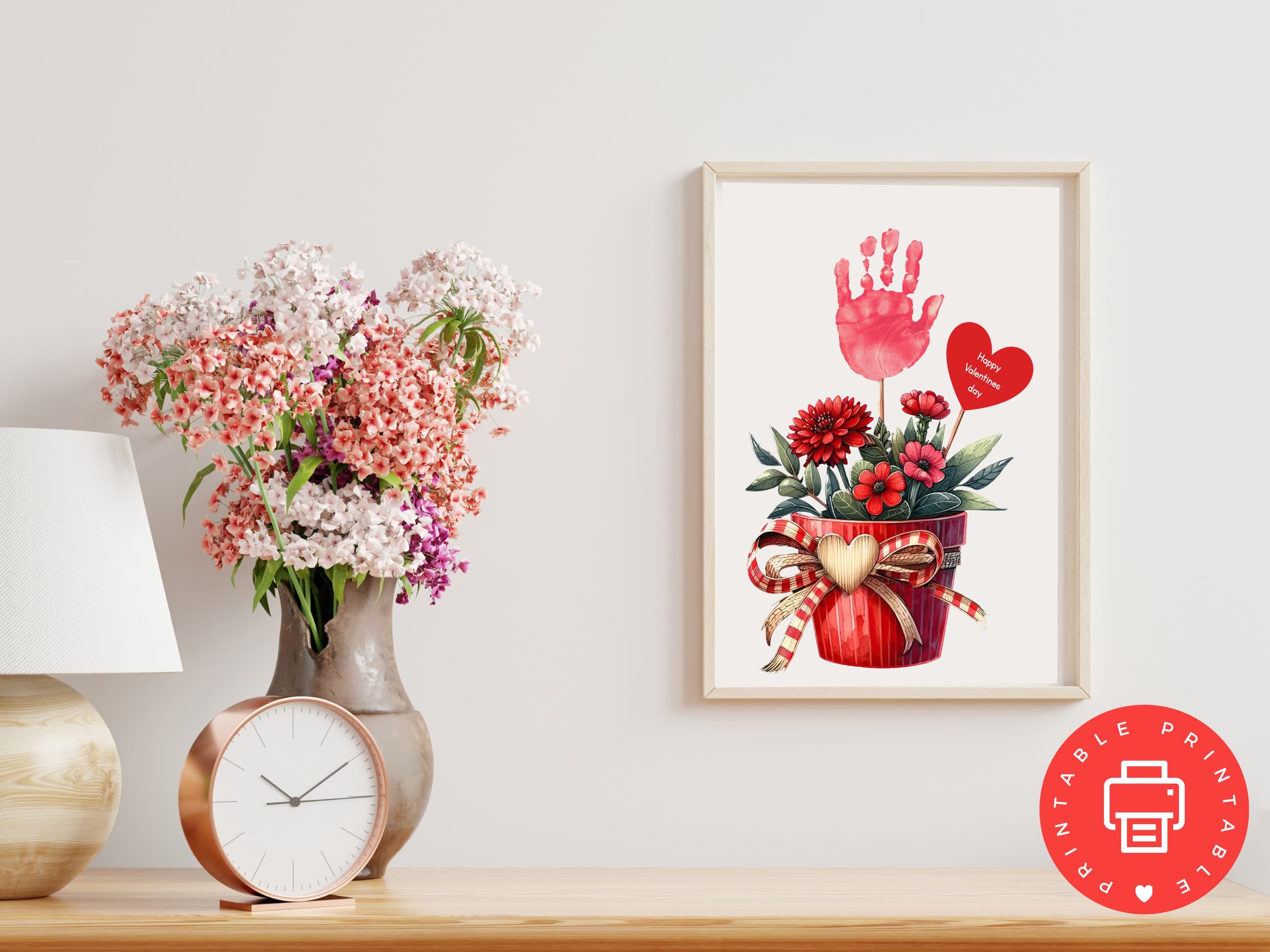 Valentine Handprint Art Craft for Kids, Keepsake Art, Toddler Preschool ...