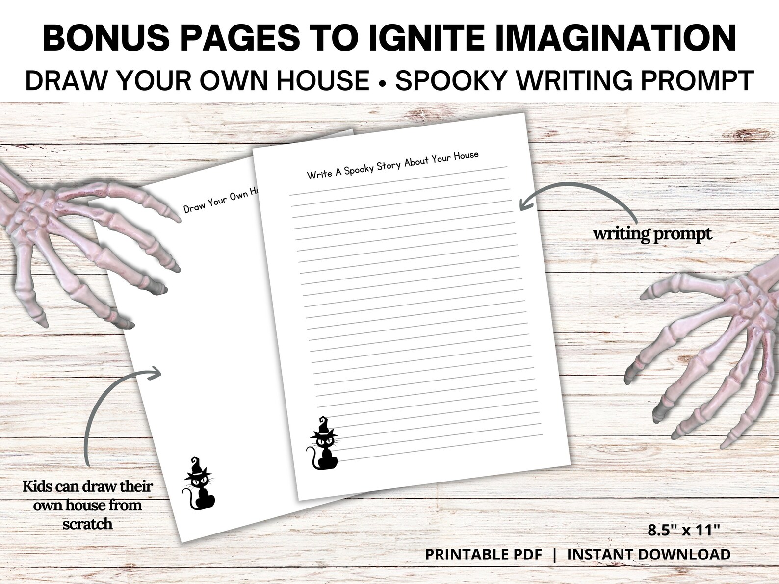 Printable Halloween Kids Activity, Build A Haunted House Coloring Page ...