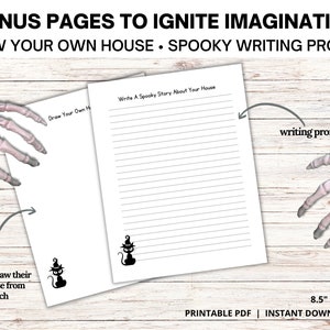 Printable Halloween Kids Activity, Build A Haunted House Coloring Page ...