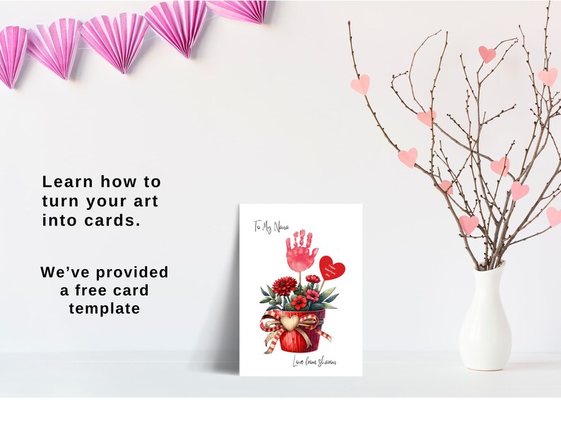 Valentine Handprint Art Craft for Kids, Keepsake Art, Toddler Preschool ...