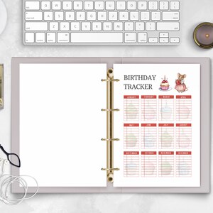 Editable Perpetual Birthday Calendar, Birthday Checklist, Birthdays ...