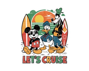 Mickey and Friends Summer Vibes Png, Summer Vibes Png, Summer Shirt Png ...