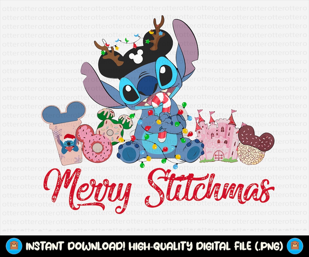 Merry Stitchmas Png Svg, Christmas Mood Png, Merry Christmas Png, Xmas ...