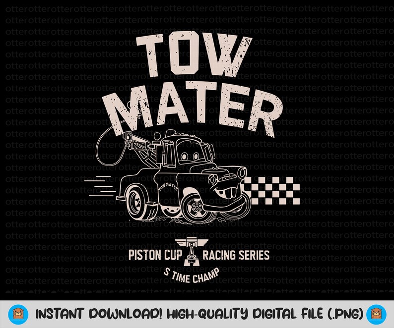Retro Tow Mater Radiator Springs Svg Png, Svg for Cricut, Tow Mater Svg ...