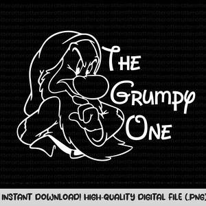 The Grumpy One, Seven Dwarfs Png, Seven Dwarfs Svg, Svg Files for ...
