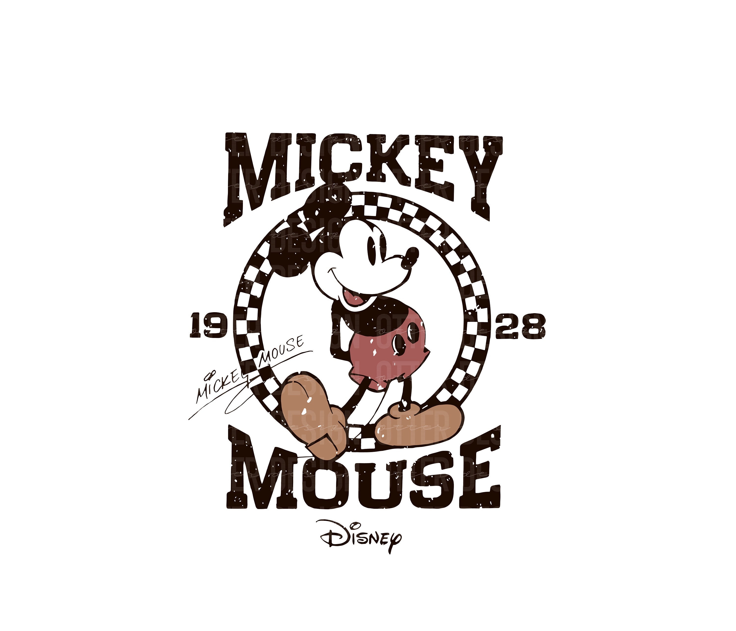Retro Mickey Mouse Png