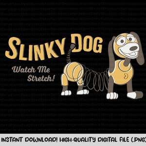 Retro Slinky Dog Png, Slinky Dog Png, Toy Story Png, Sublimation, Toy ...