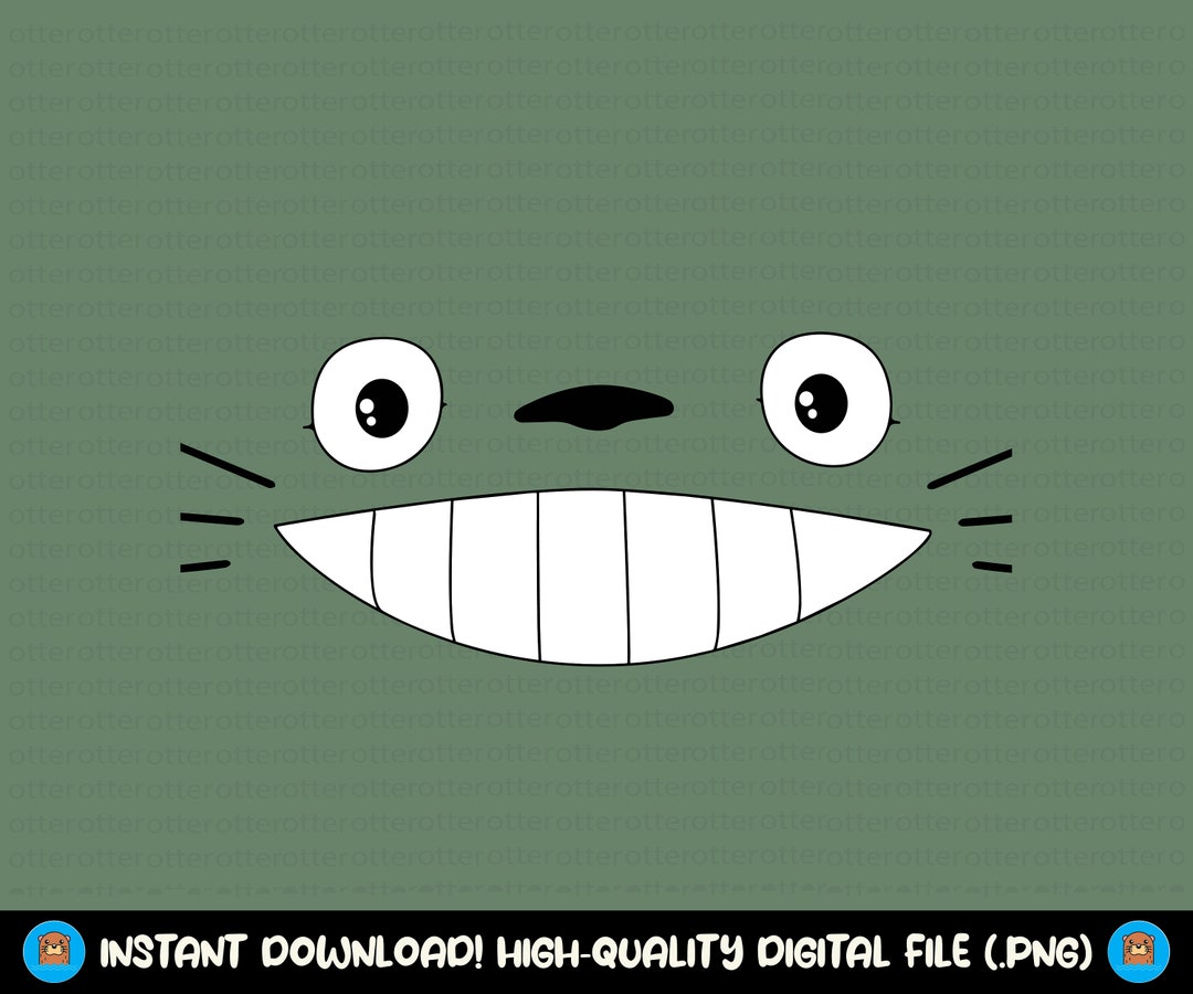 Totoro Face Png, Ghibli Totoro Costume Svg, Ghibli Totoro Svg, Ghibli ...