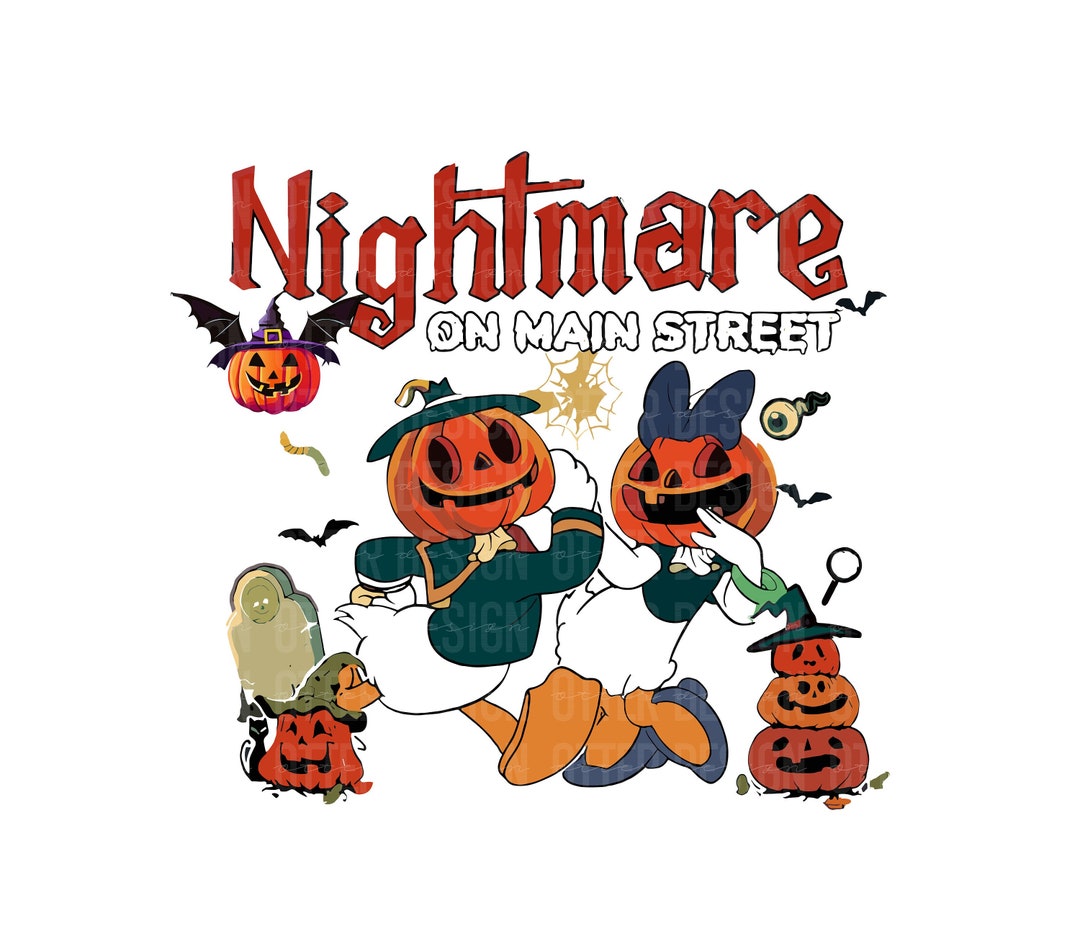 Nightmare on Main Street Ducks Png Svg, Halloween Costume Png, Trick or ...