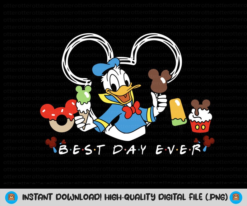 Donald Best Day Ever Png, Donald Png, Mickey Png, Magical Castle Png ...