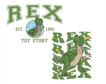 Toy Story Rex Two-sided Shirt Png, Rex Png, Dinosaur Rex Png, Rex ...