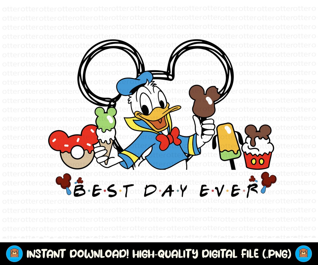 Donald Best Day Ever Png, Donald Png, Mickey Png, Magical Castle Png ...
