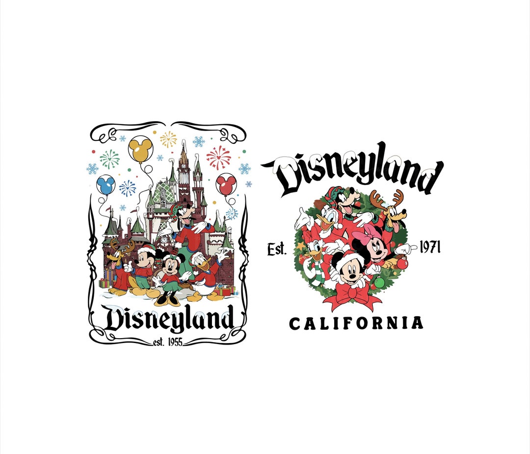 Two-sided Mouse and Friends Svg, Christmas Squad Svg, Character Xmas ...