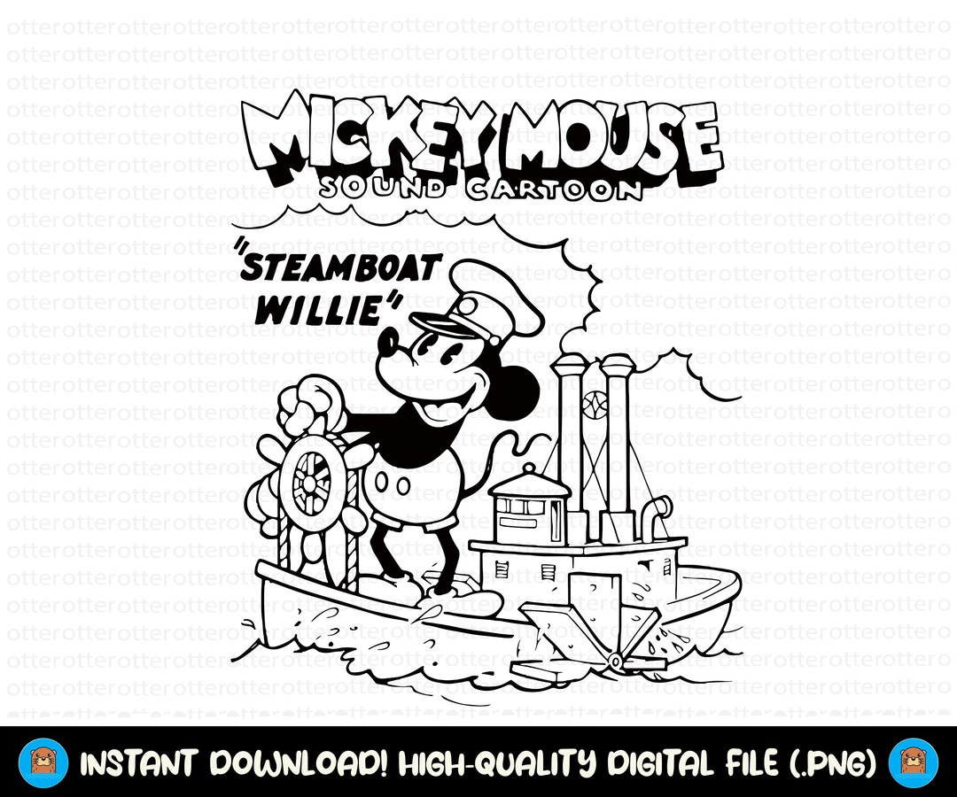 Mickey Steamboat Willie Svg Png, Steamboat Willie Png, Svg for Cricut ...